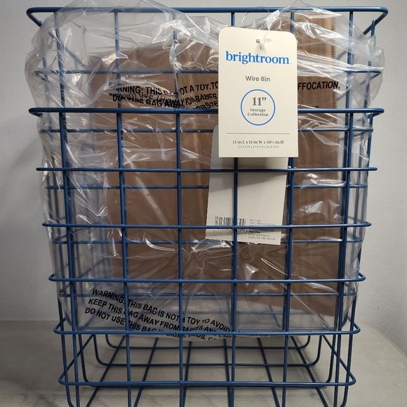 Storage & Organization | 2 Pack Of Blue Wire Bins | Poshmark